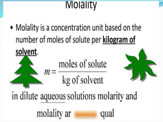 Molarity ,Molality ,Normality | PPTX