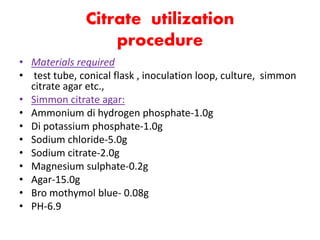 Biochemical test | PPTX