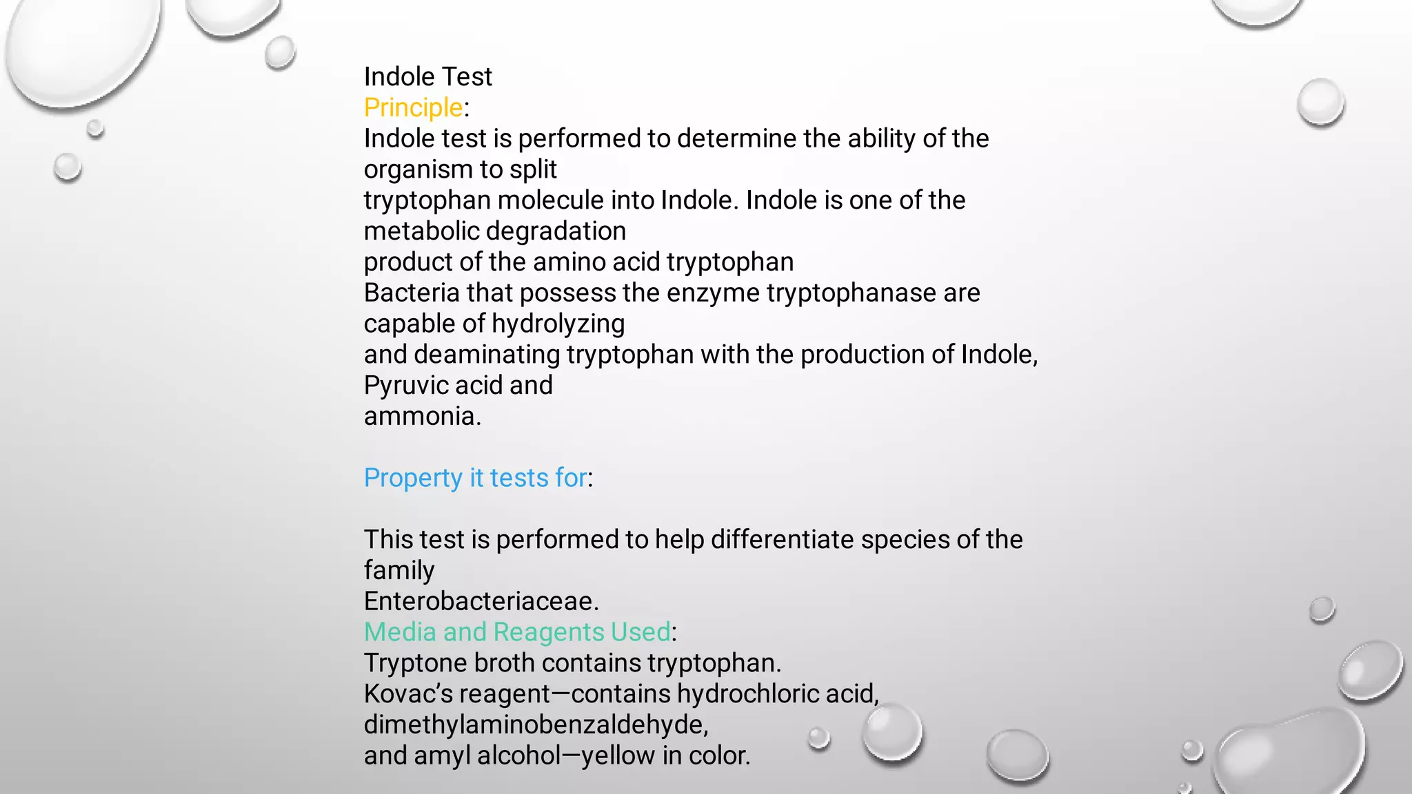 Biochemical test | PDF