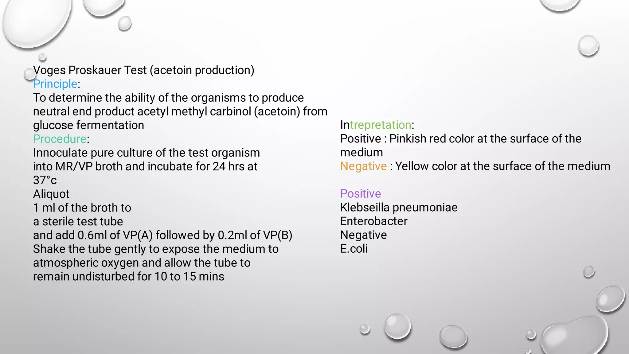 Biochemical test | PDF