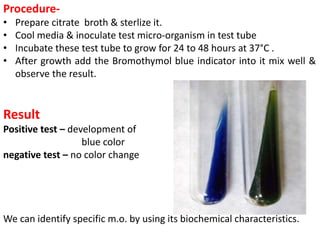 Biochemical test | PPTX