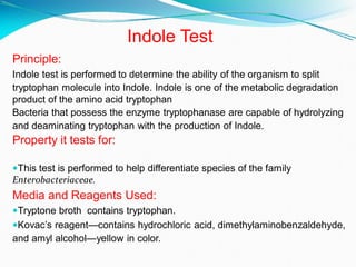 biochemical test .pdf for testing diffrent property | PPT