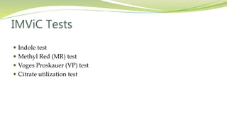 Biochemical test (im vi c) | PPTX