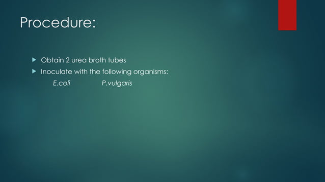 Biochemical Tests for Microbial Identification 2 | PPT