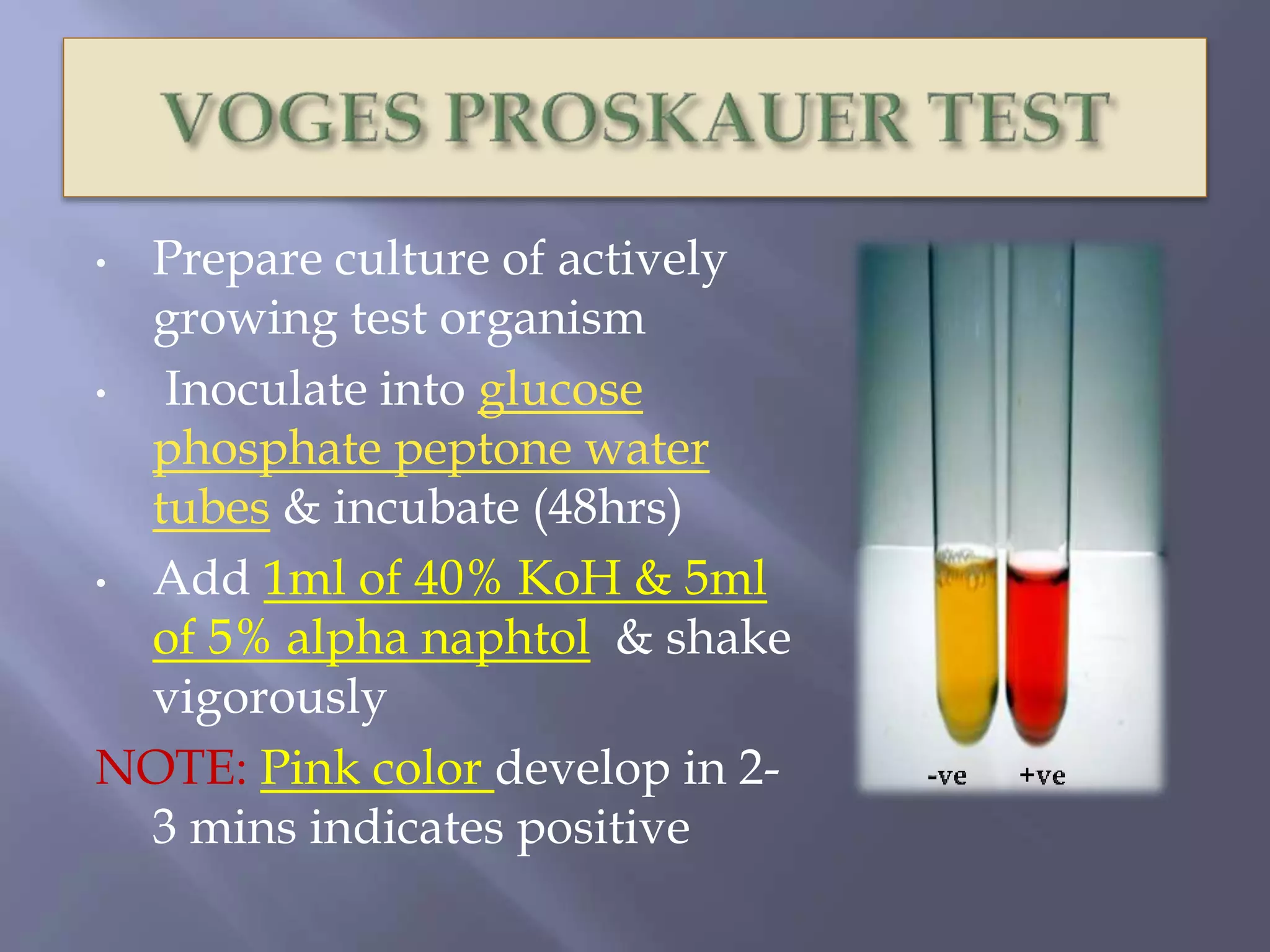 Biochemical tests | PPT