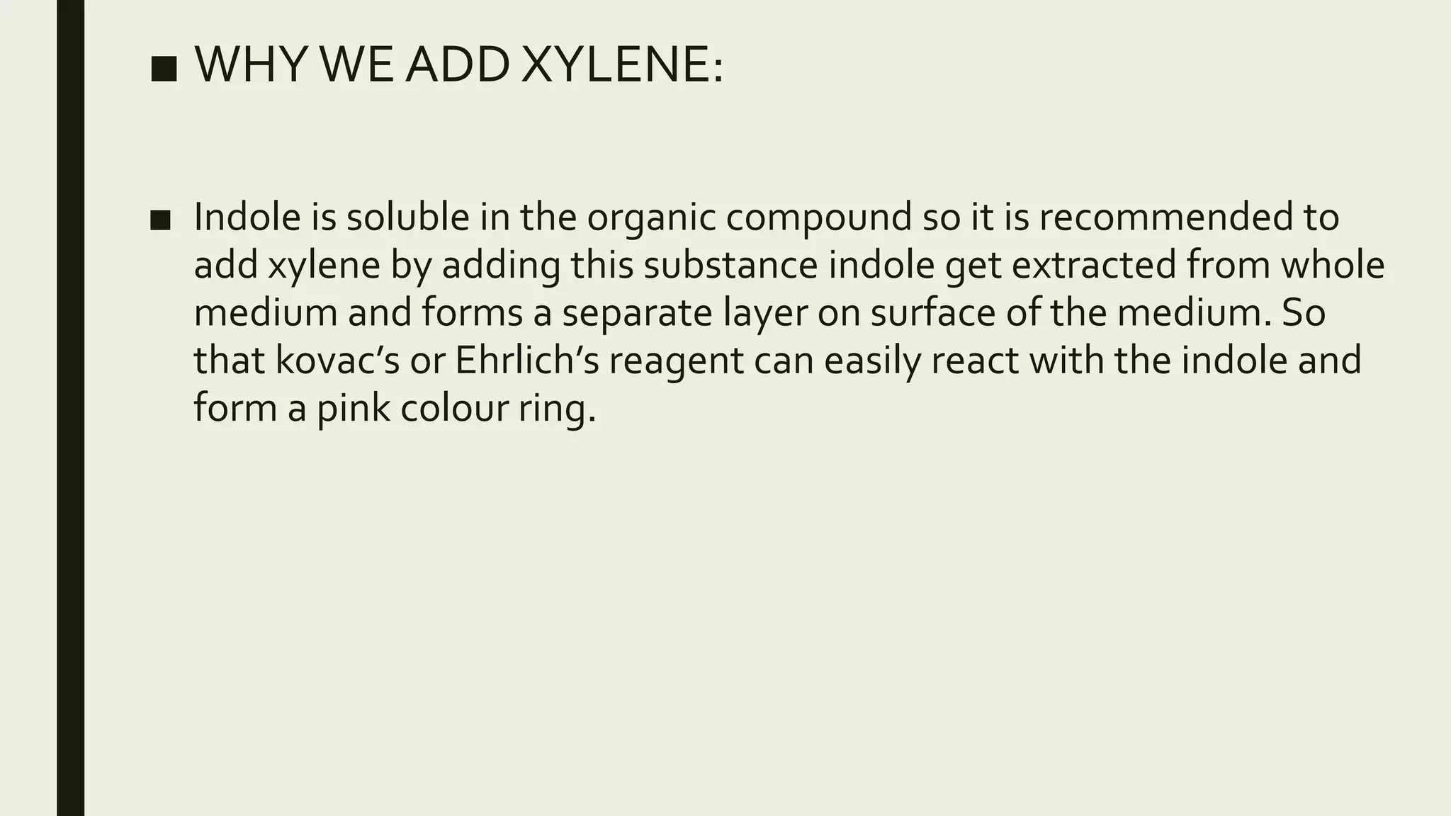 Indole production test | PPTX