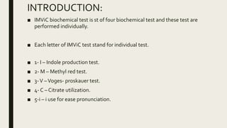 Indole production test | PPTX