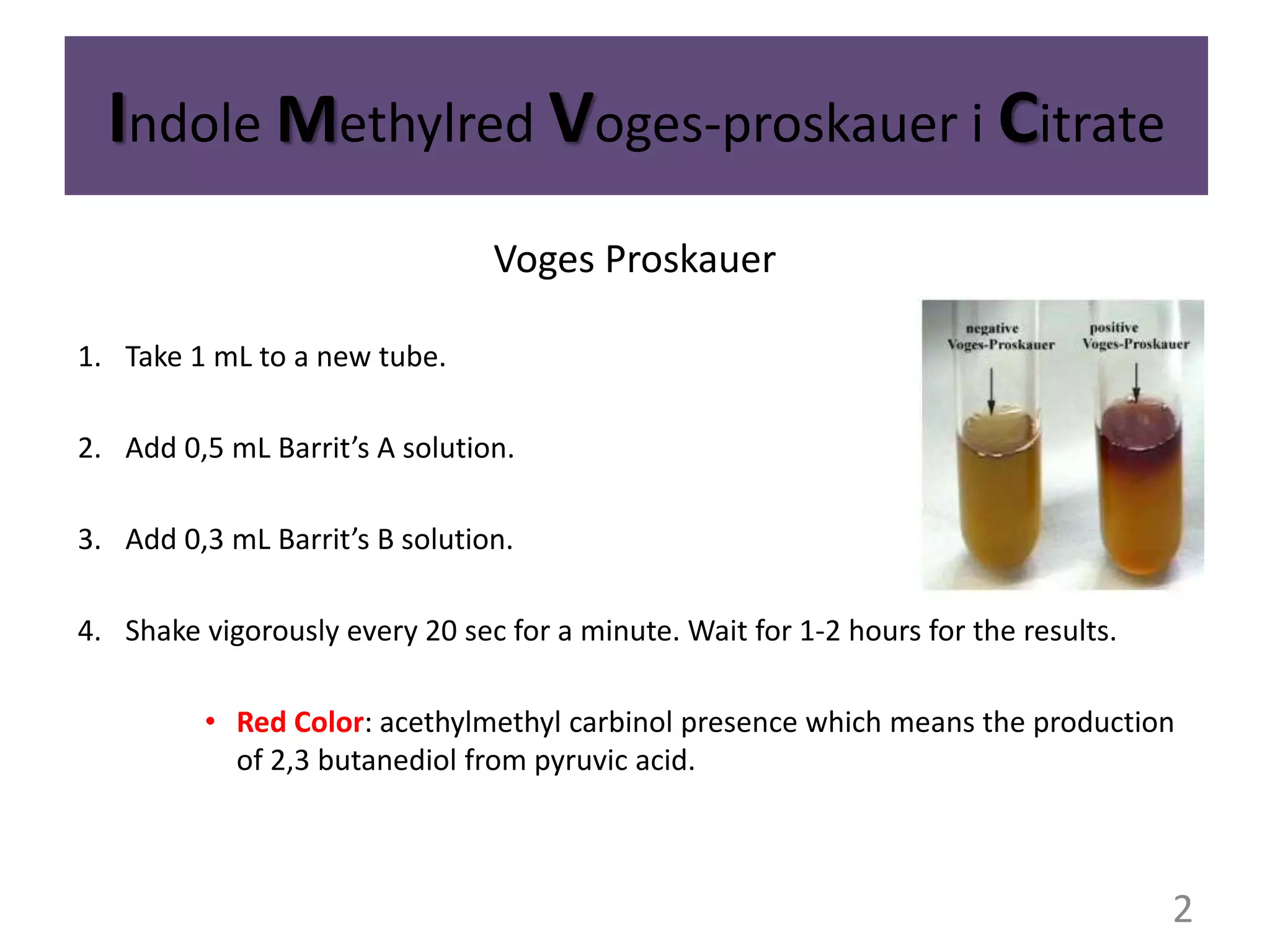 Biochemical tests 2nd week | PPT