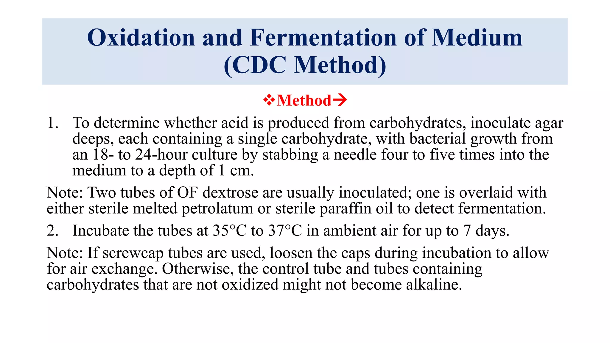 Biochemical tests for bacterial identification | PPTX