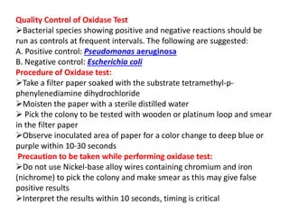 Biochemical tests for characterization of bacteria | PDF