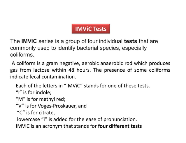 Biochemical tests for characterization of bacteria | PDF