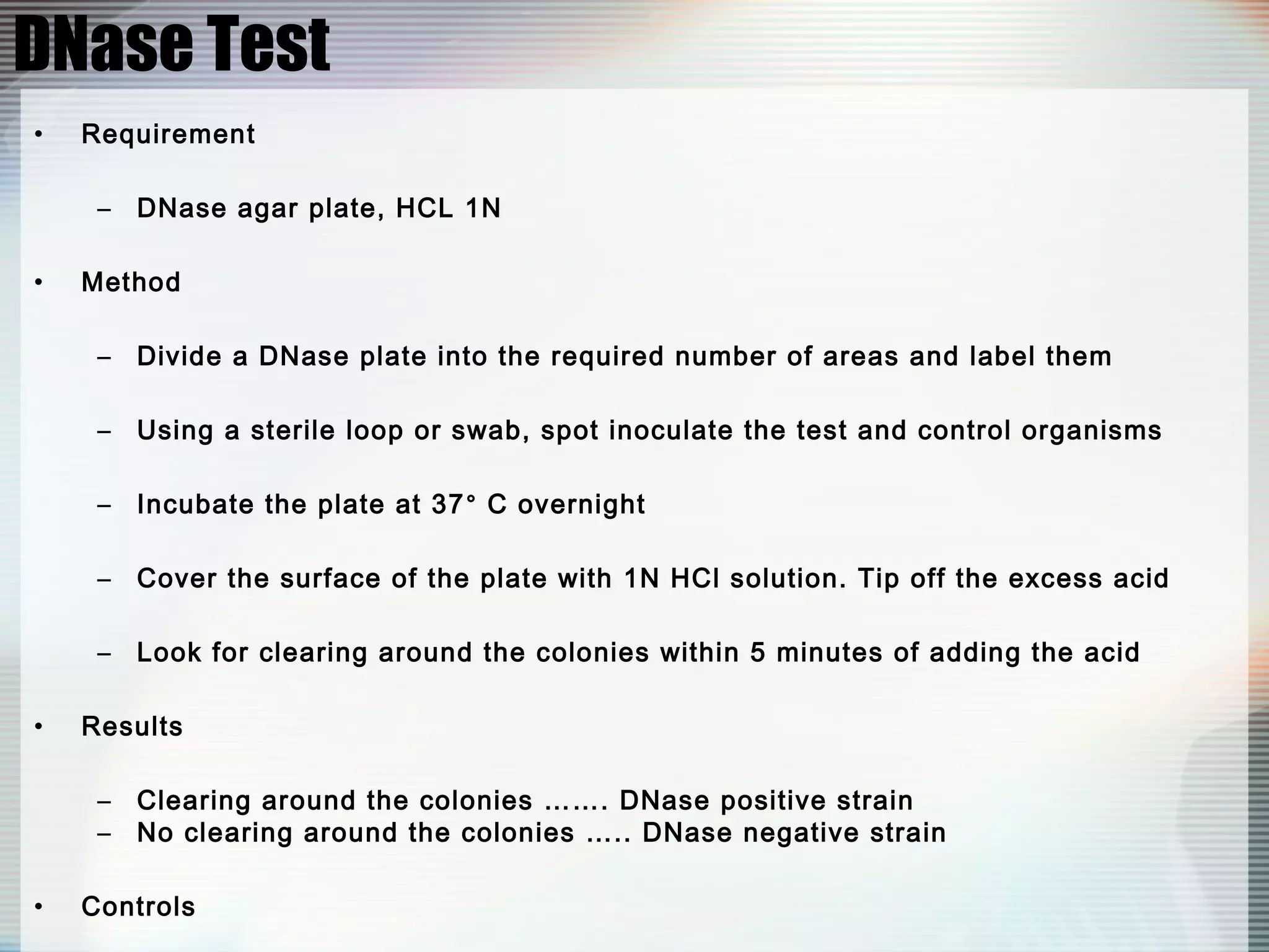 Biochemical tests for gram positive cocci | PPT