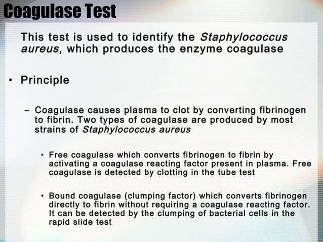 Biochemical tests for gram positive cocci | PPT