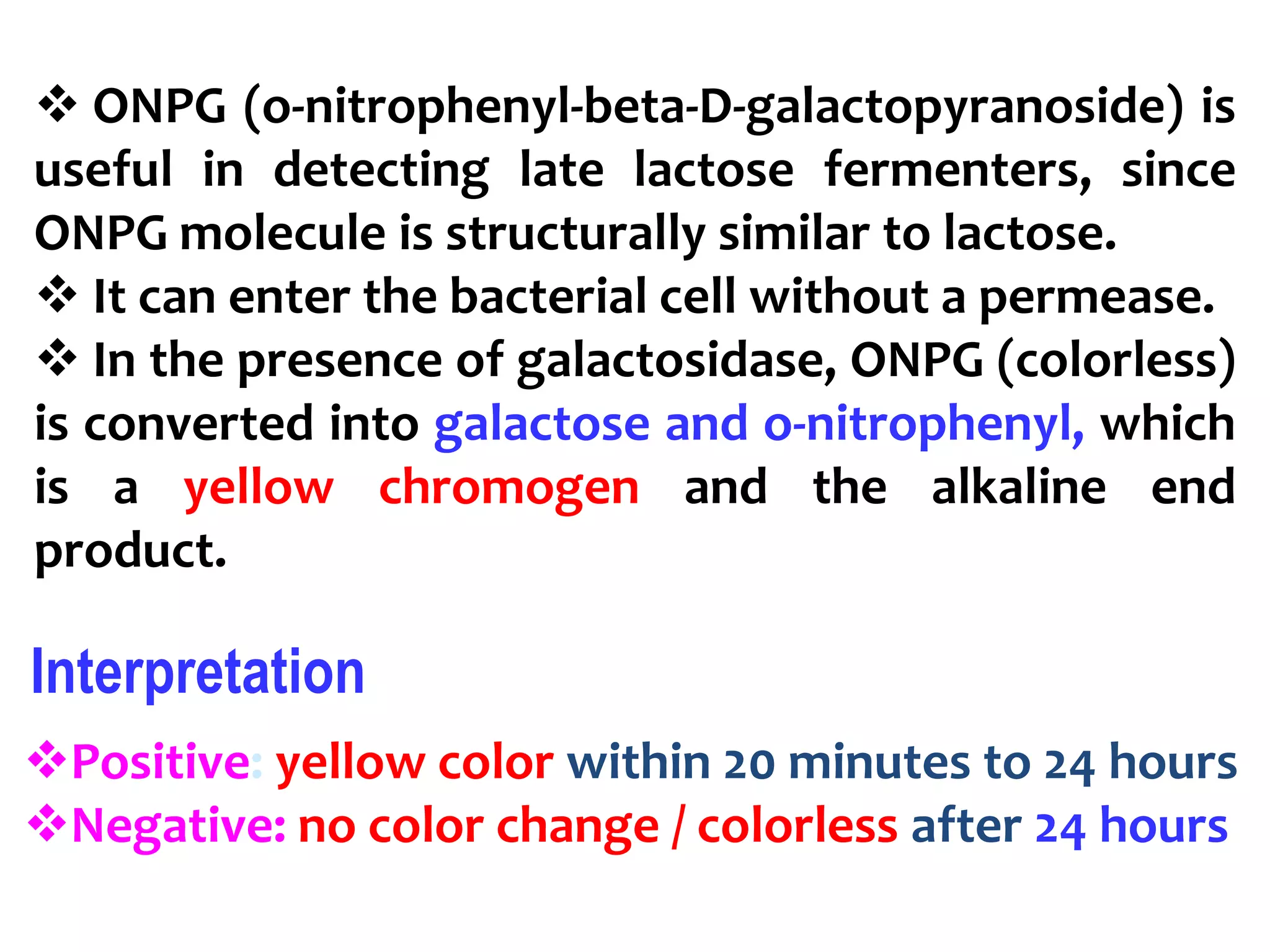 Biochemical tests for identification of bacteria | PPT