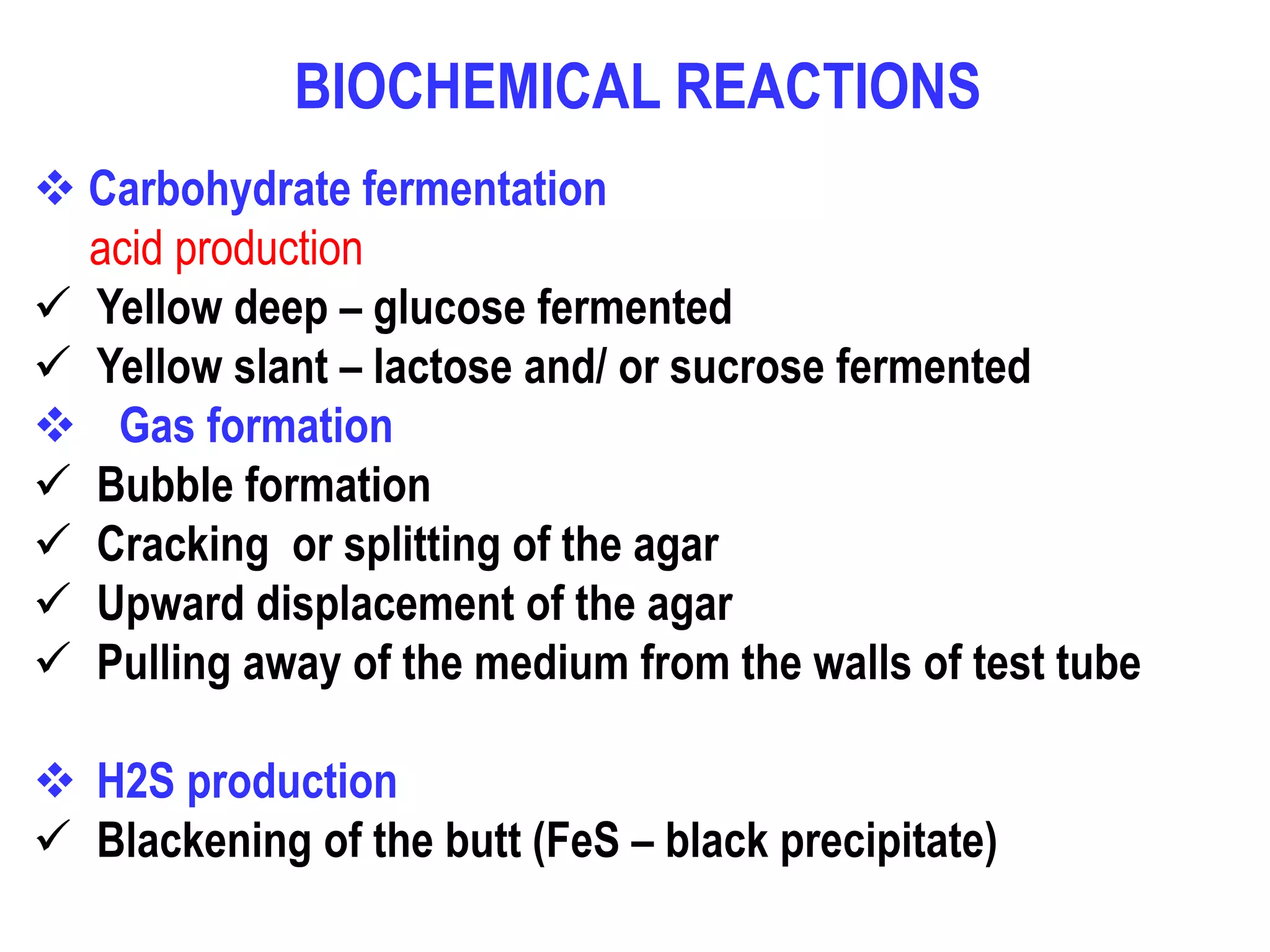 Biochemical tests for identification of bacteria | PPT