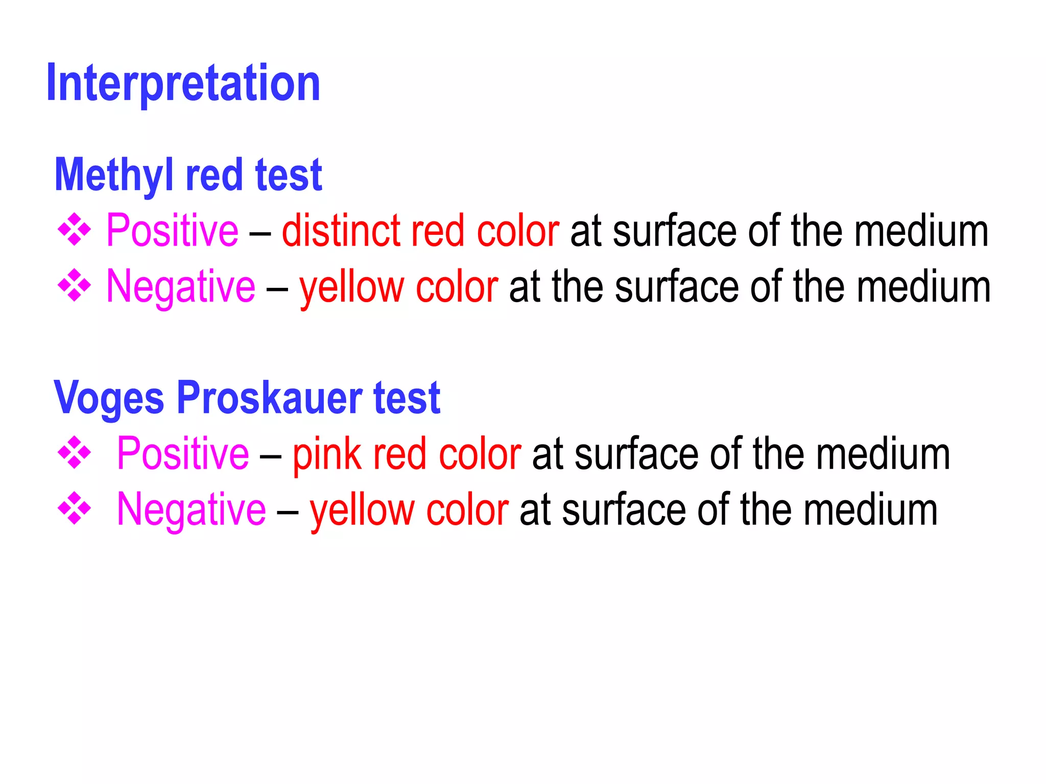 Biochemical tests for identification of bacteria | PPT