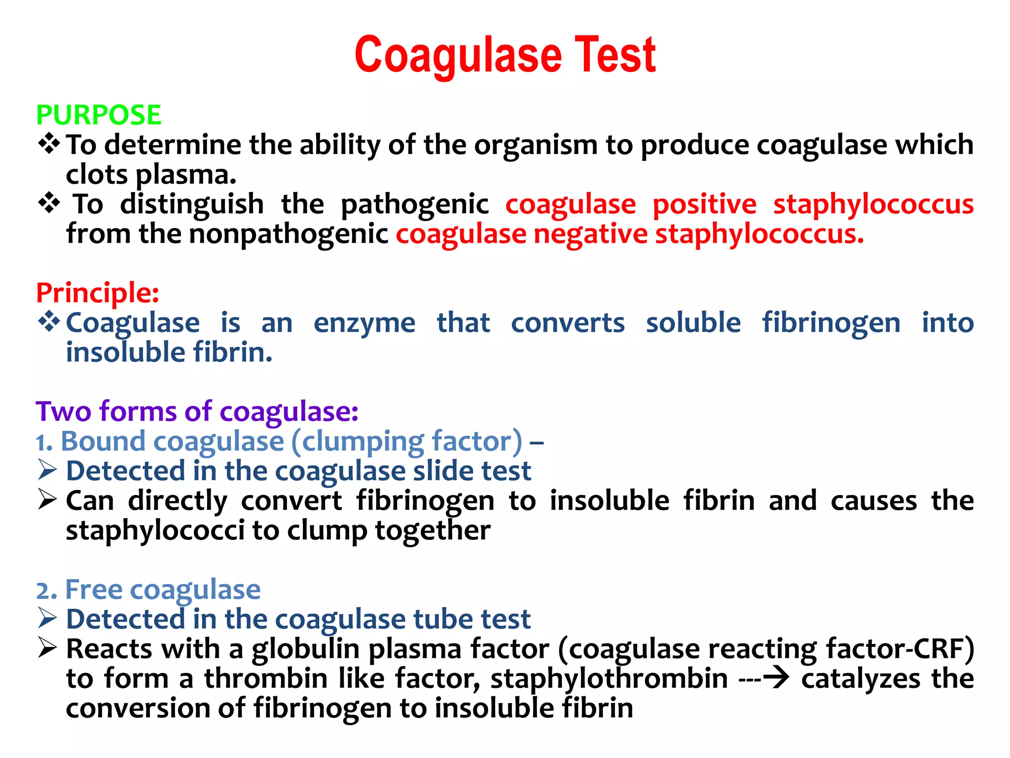 Biochemical tests for identification of bacteria | PPT