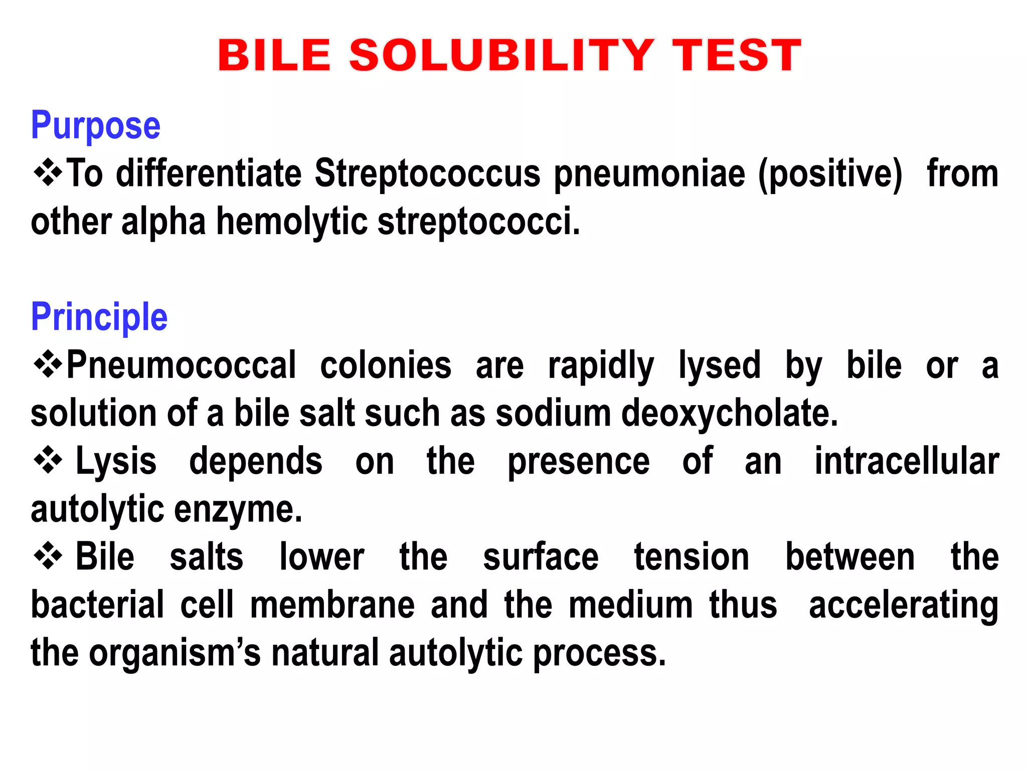 Biochemical tests for identification of bacteria | PPT