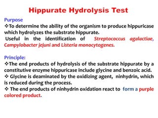 Biochemical tests for identification of bacteria | PPT
