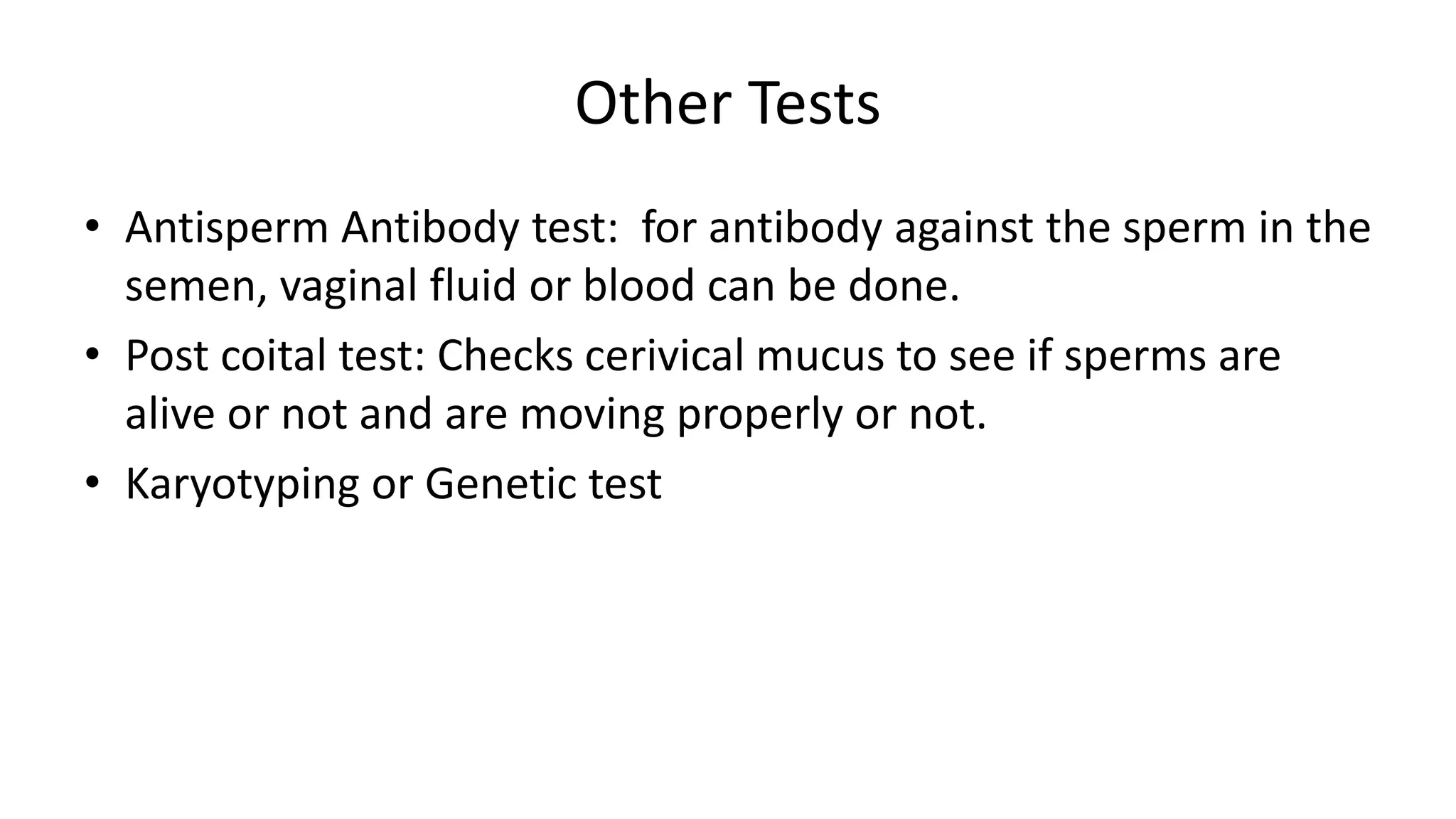 Biochemical tests for infertility | PPTX