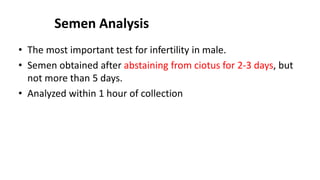 Biochemical tests for infertility | PPTX