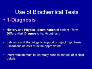 Biochemical tests in clinical medicine lect1 | PDF