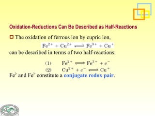 Biochemica redox reactions | PPT