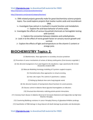 Biochemistry | PDF