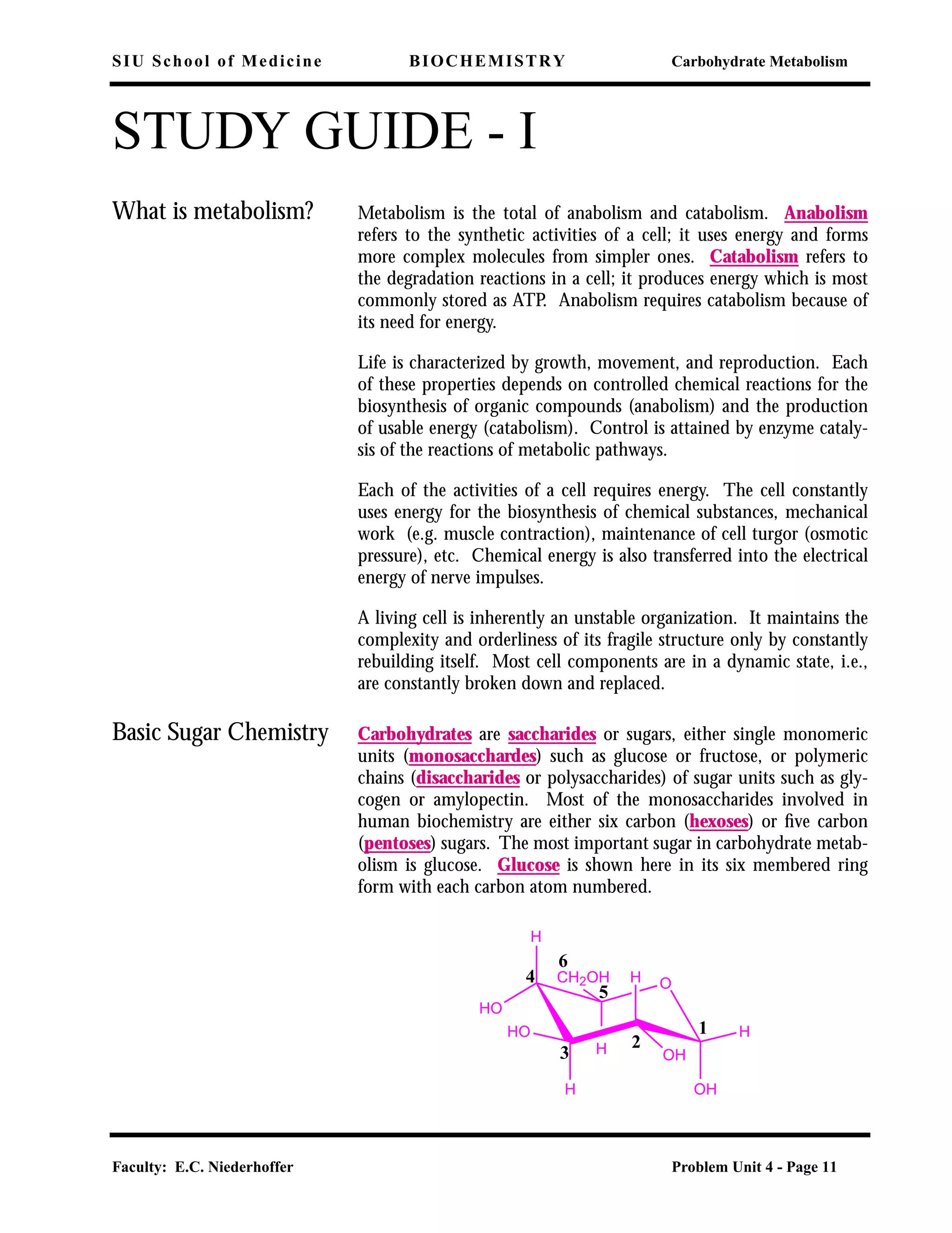 Biochemistry and molecular biology | PDF