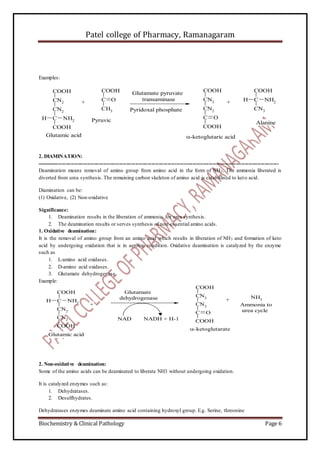 Biochemistry Biochemistry and clinical pathology -NOTES | DOCX