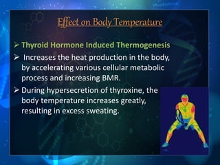 Functions Of Thyroid Hormone | PPTX | Thyroid Disorders | Endocrine and ...