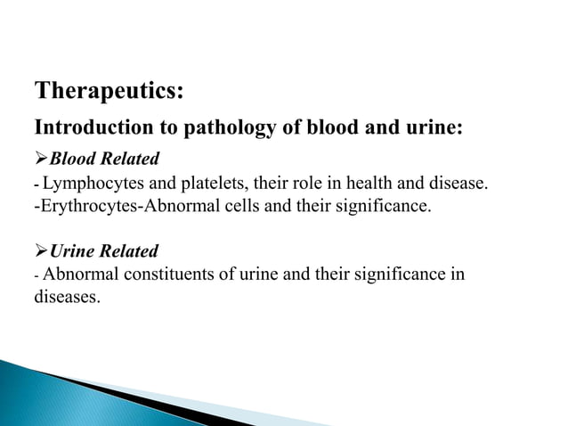 Introduction to Biochemistry and Clinical Pathology | PPTX