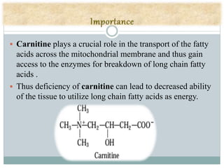 fatty acid activation and transport | PPTX