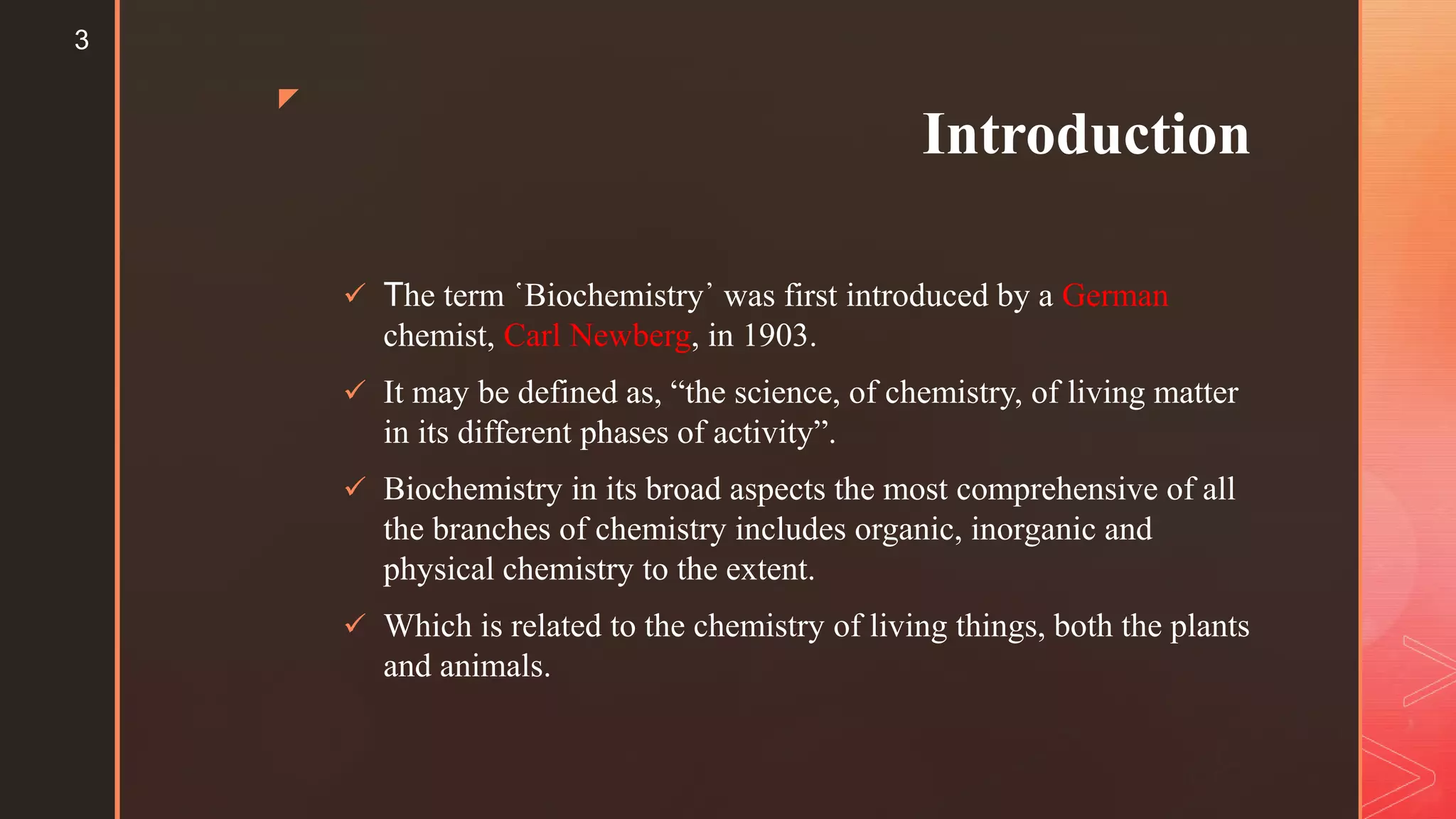 Introduction to Biochemistry | PPTX