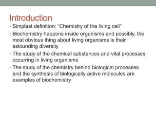 BIOCHEMISTRY. Presentation slides for the group ptx | PPT