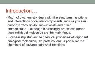 BIOCHEMISTRY. Presentation slides for the group ptx | PPT