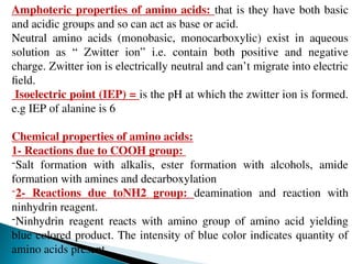 Comprehensive Overview of Amino Acids and Protein Structures in ...