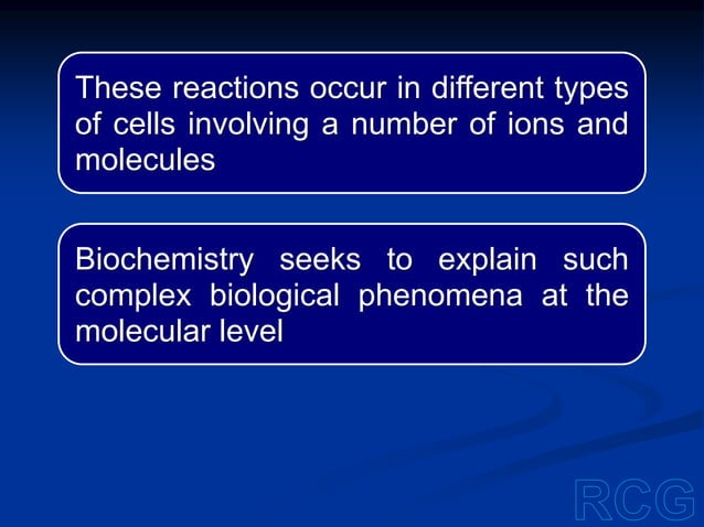 Biochemistry an overview | PPT