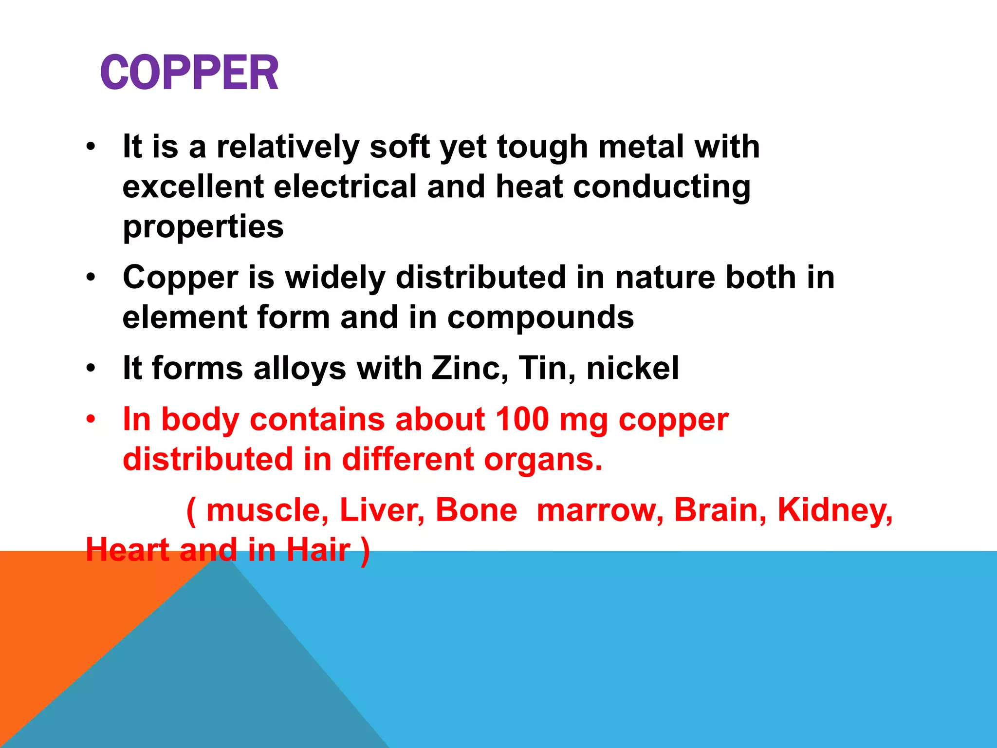 Biochemistry copper | PPTX