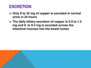 Biochemistry copper | PPTX