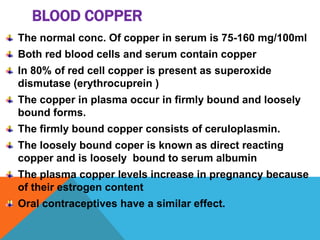 Biochemistry copper | PPTX