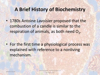 Biochemistry: A Brief History of Biochemsitry | PDF