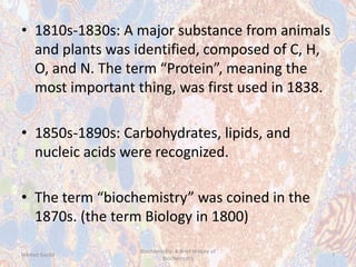 Biochemistry: A Brief History of Biochemsitry | PDF