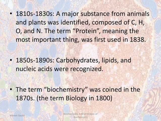 Biochemistry: A Brief History of Biochemsitry | PDF | Biological ...