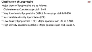 LIPIDS Digestion, absorption and metabolism of lipids and related ...