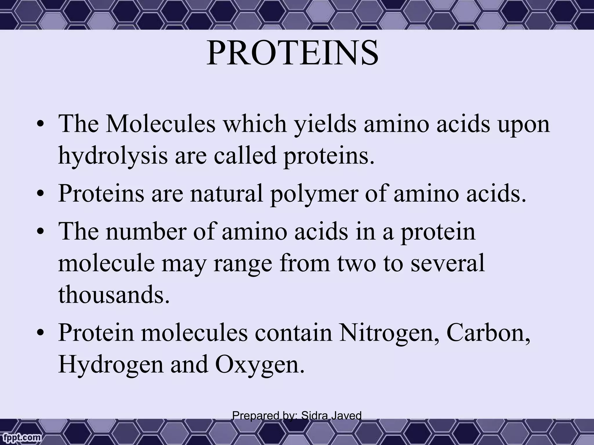 Proteins | PPTX
