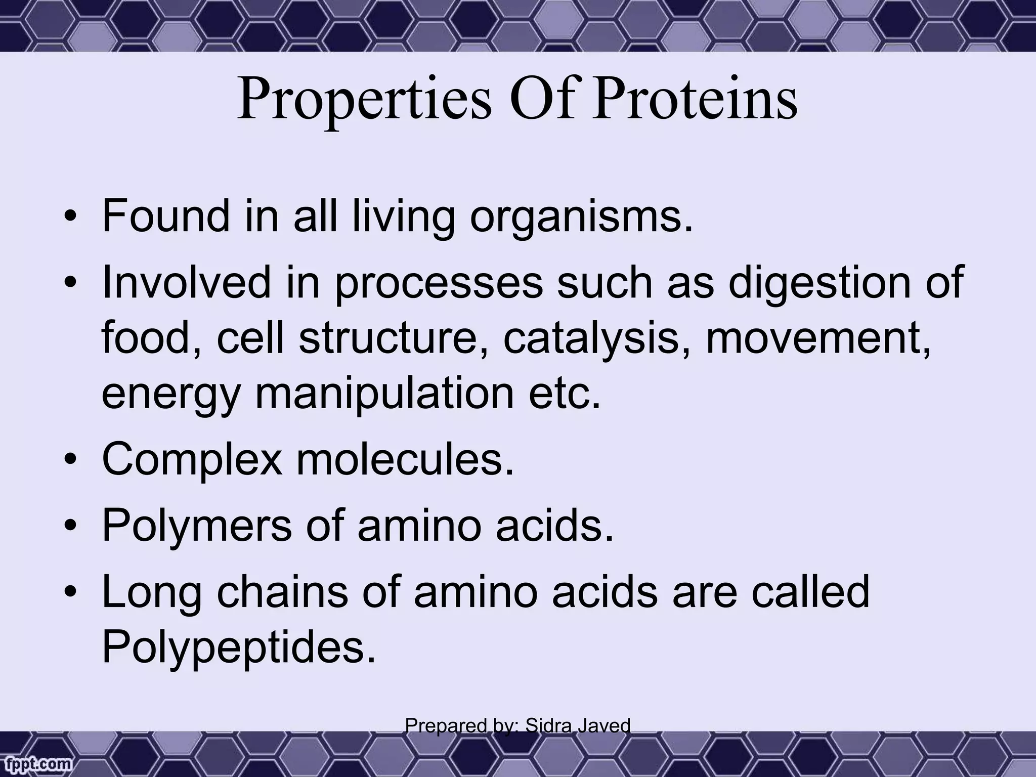 Proteins | PPTX