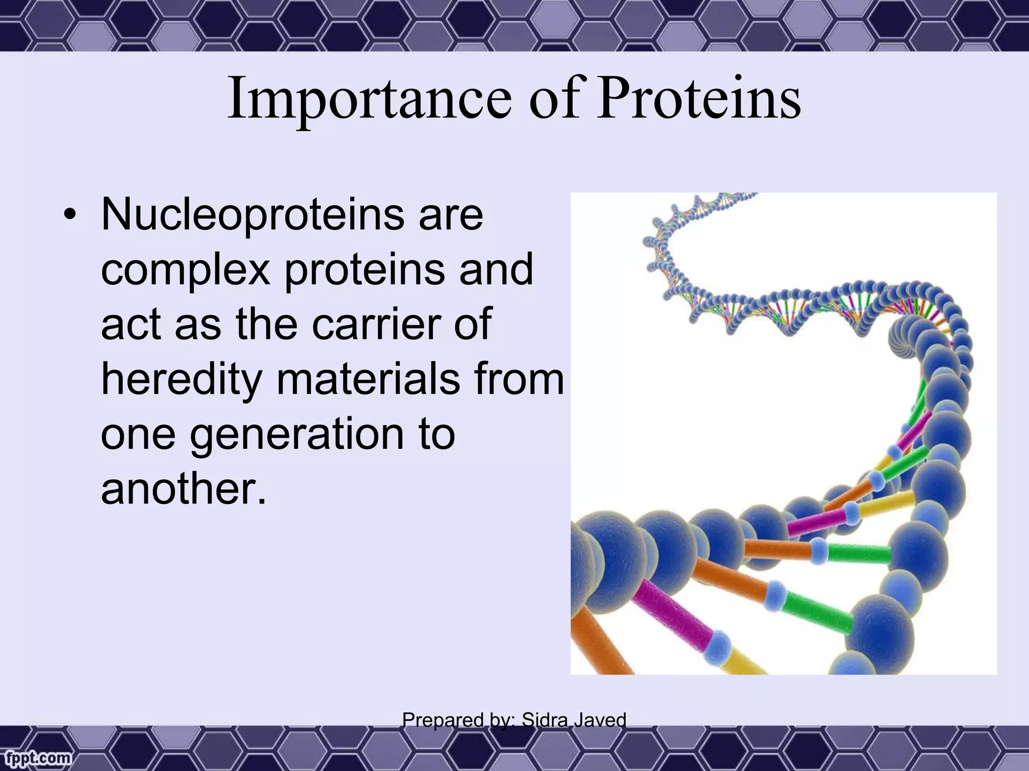 Proteins | PPTX | Biological Sciences | Science