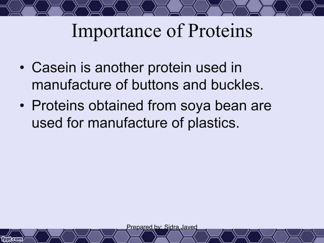 Proteins | PPTX | Biological Sciences | Science
