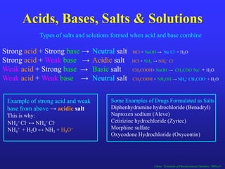 Biochemistry 304 2014 student edition acids, bases and p h | PPTX